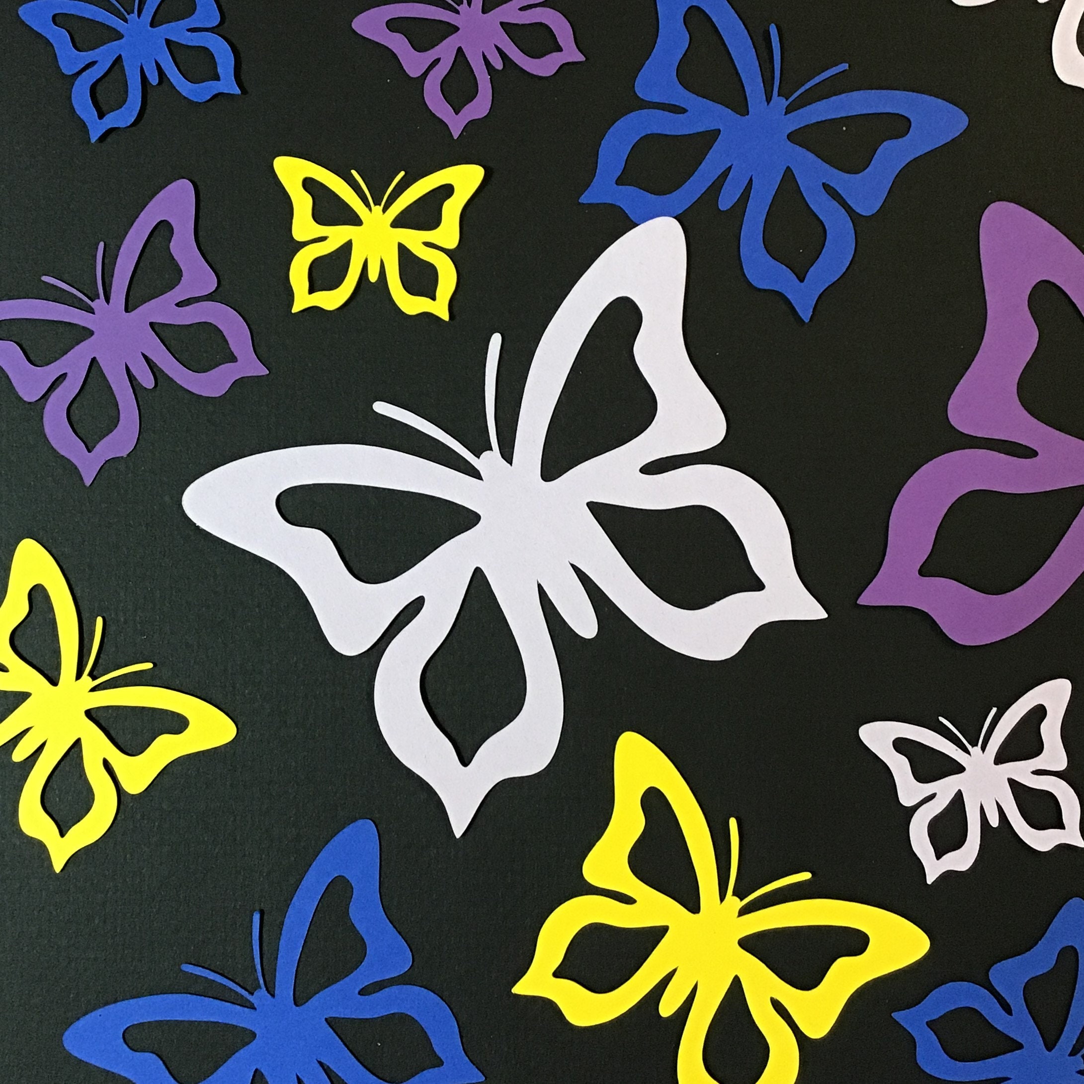 Swallowtail Butterfly Outline Confetti, Many Sizes and Colors! - Etsy