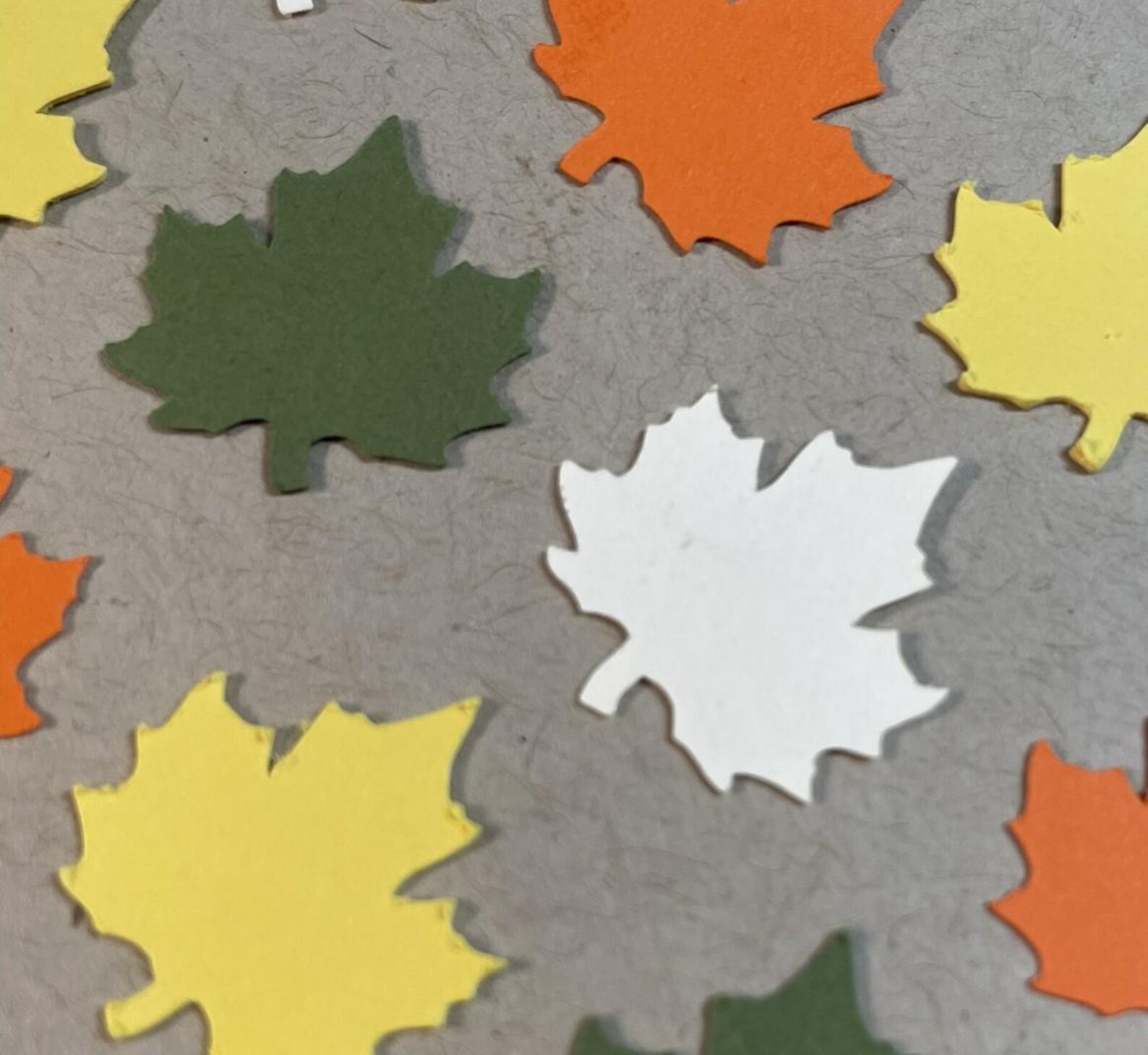 Autumn Leaf Confetti, Fall Party Decor, Cardstock Sprinkle - Etsy