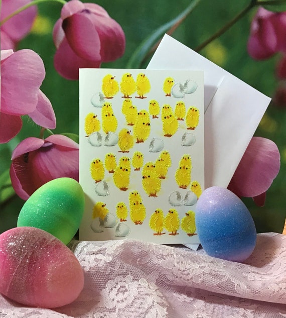 Glittered Fuzzy Easter Peep Card Adorable and Extra Fun Very | Etsy ...