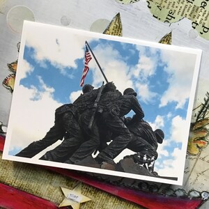 Personalized USMC War Memorial Note Cards - Etsy