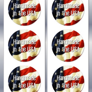 Handmade in the USA Stickers, Envelope Seals, Perfect for Small ...