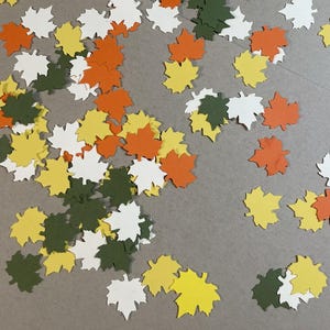 Autumn Leaves Confetti, 1" Wide, 100 Pieces, Lovely Party Decor or Card ...