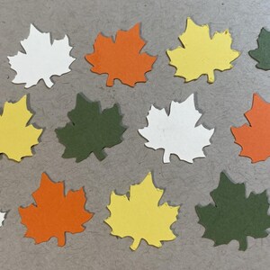 Autumn Leaf Confetti, Fall Party Decor, Cardstock Sprinkle - Etsy