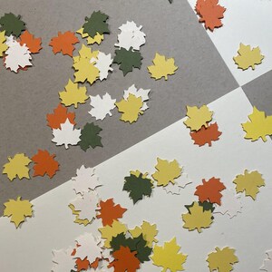 Autumn Leaf Confetti, Fall Party Decor, Cardstock Sprinkle - Etsy