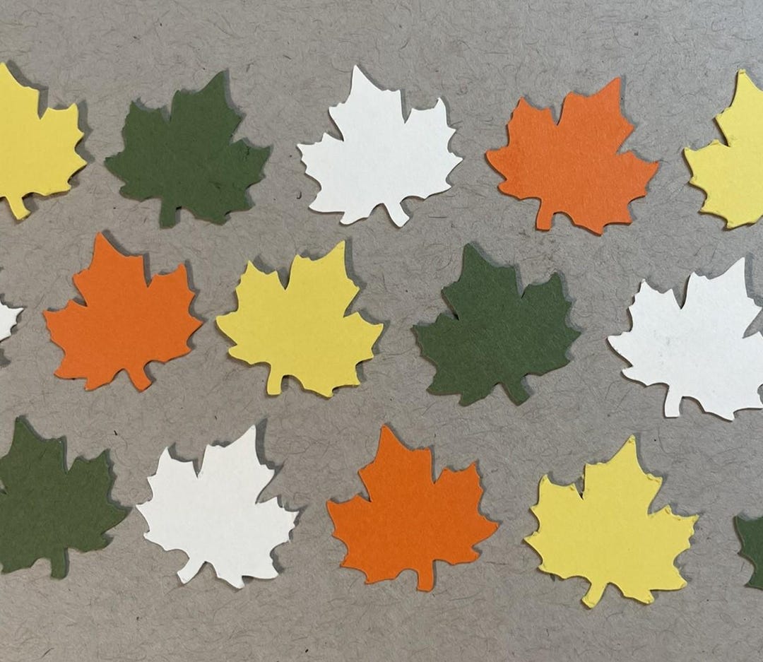 Autumn Leaves Confetti, 1" Wide, 100 Pieces, Lovely Party Decor or Card ...