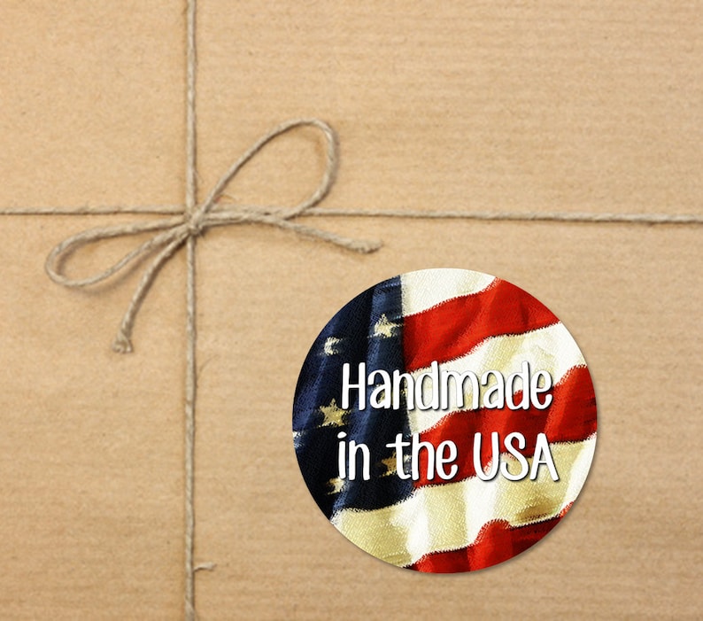 Handmade in the USA Stickers Envelope Seals Perfect for | Etsy