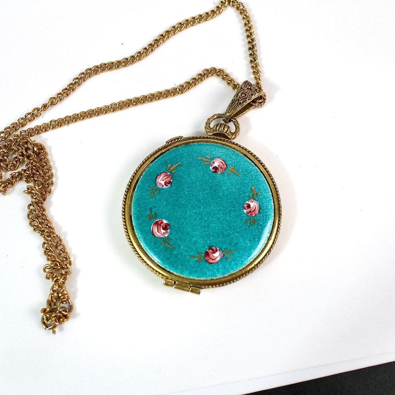 Enamel Locket - Etsy