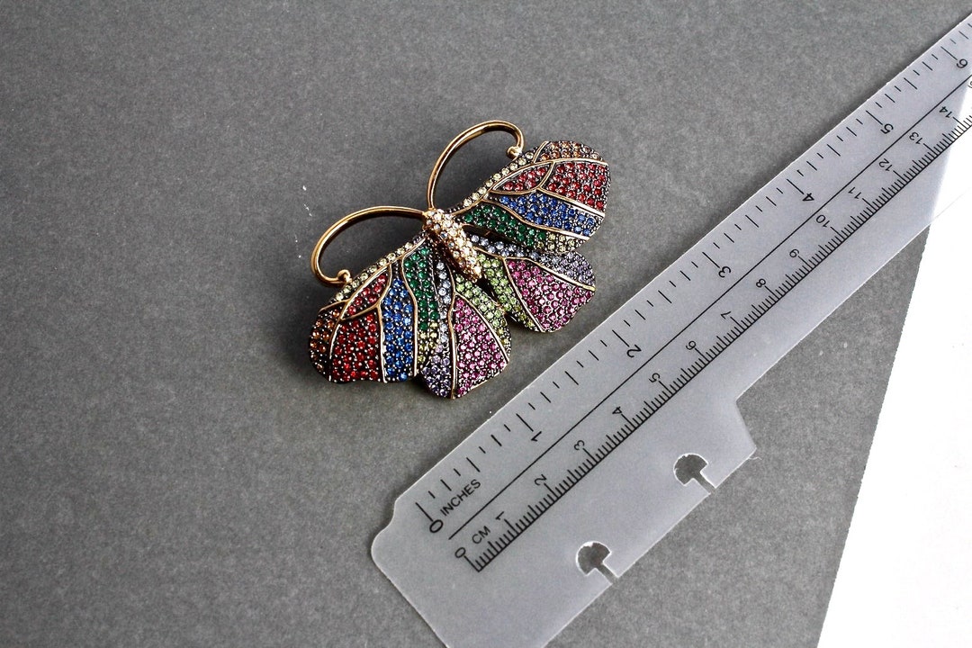Joan Rivers Rhinestones Butterfly Brooch/ Fashion Joan Rivers Butterflu ...