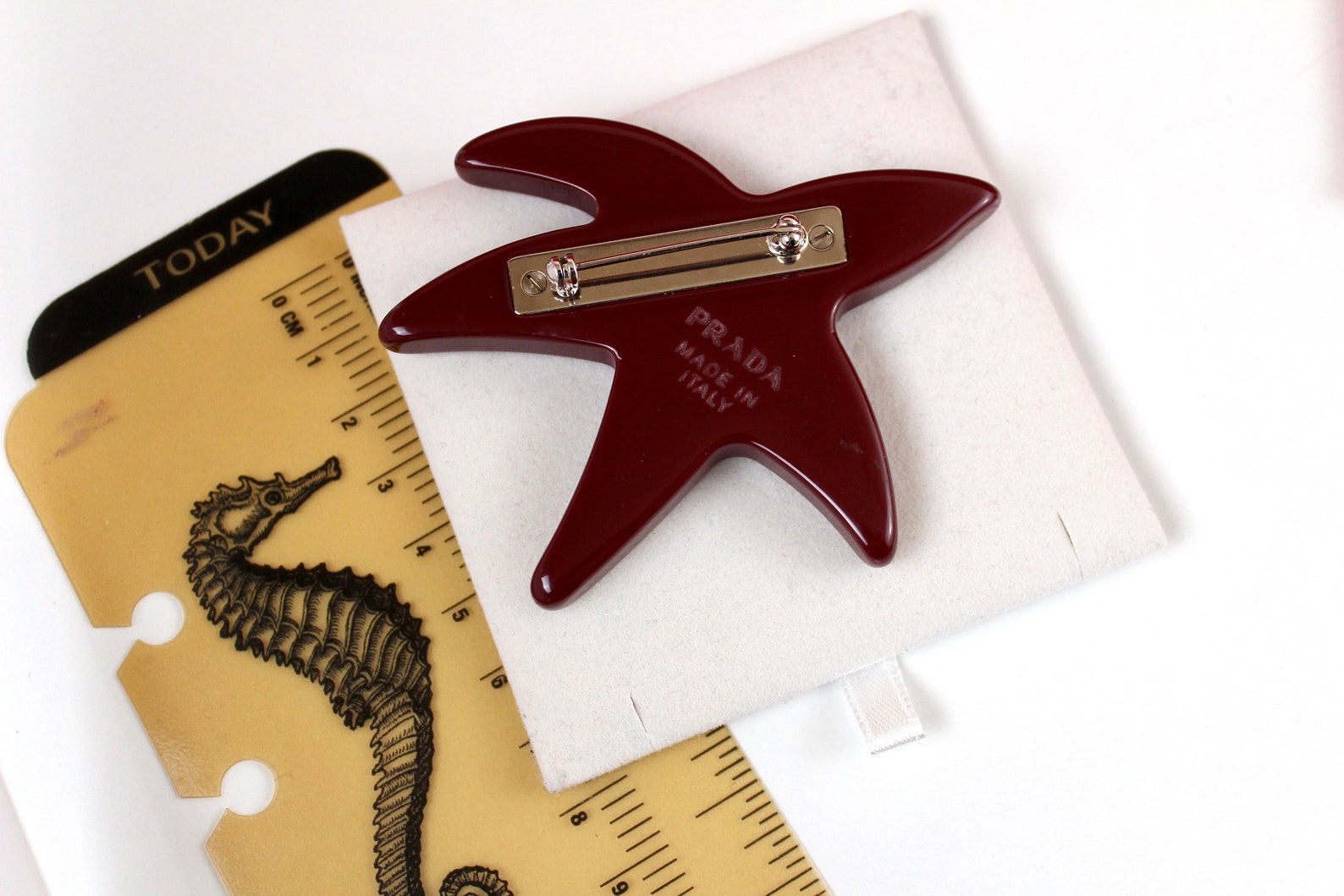 PRADA Made in Italy Starfish Nautical Resin Brooch With Orange - Etsy