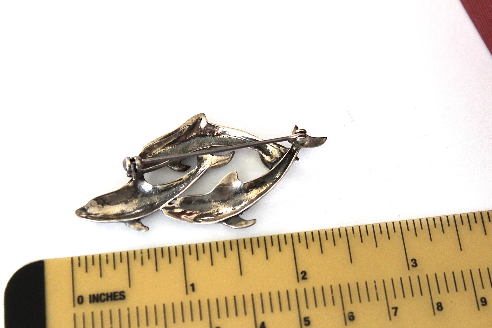 Vintage Sterling Silver 925 Dolphin Brooch Pin , Figural Sterling ...