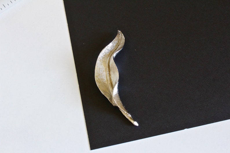 Marcel Boucher 1970s Leaf Brooch / Vintage Boucher silver | Etsy