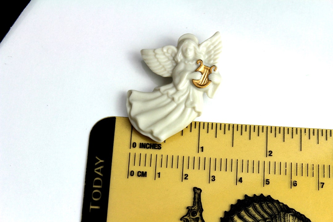 Vintage Lenox Brooch Pin White Porcelain 24k Gold Trim Angel # 2610 - Etsy