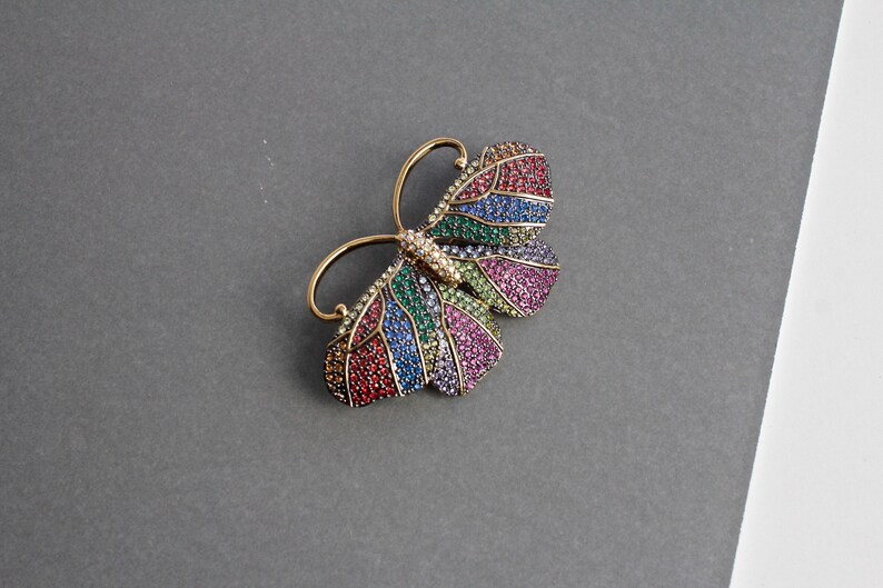 Joan Rivers Rhinestones Butterfly Brooch/ Fashion Joan Rivers | Etsy