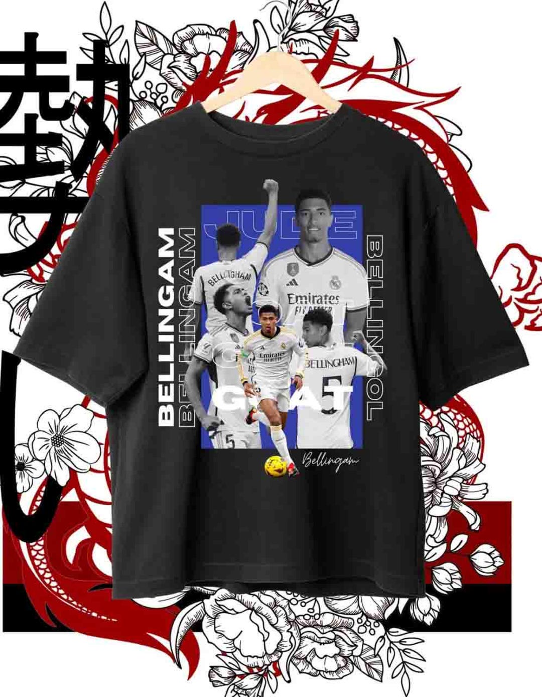 Jude Bellingham T-shirt, Madrid Football Tee, Bellingham Merch, Soccer ...