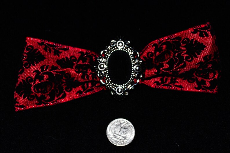 Red Skull Bow Barrett - Etsy