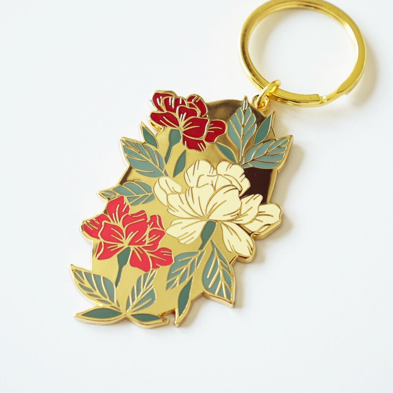 Flower Keychain - Etsy