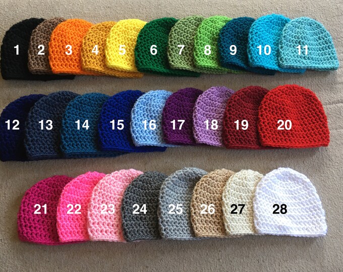 Baby/toddler/child Size Personalized Custom Knit Hat. You Choose the ...