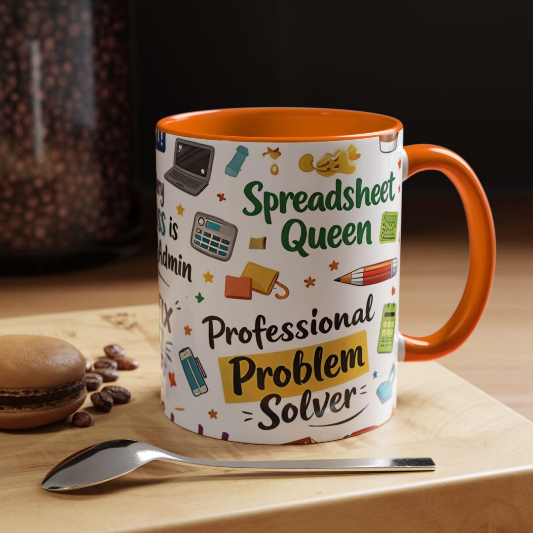 Spreadsheet Queen Mug | Funny Coffee Cup | Boss Babe Humor ...