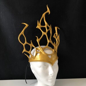 Gold Crown Leather Armor, Gold Headpiece, Cosplay Headdress, Greek ...