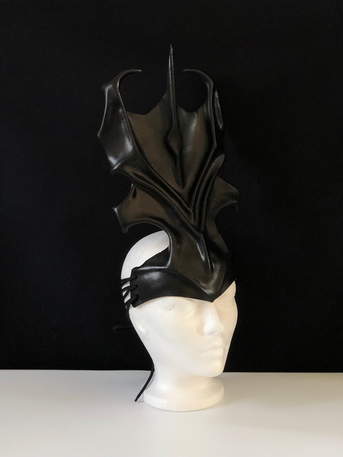 Xenomorph Costume Headpiece Queen Xenomorph Cosplay Leather - Etsy