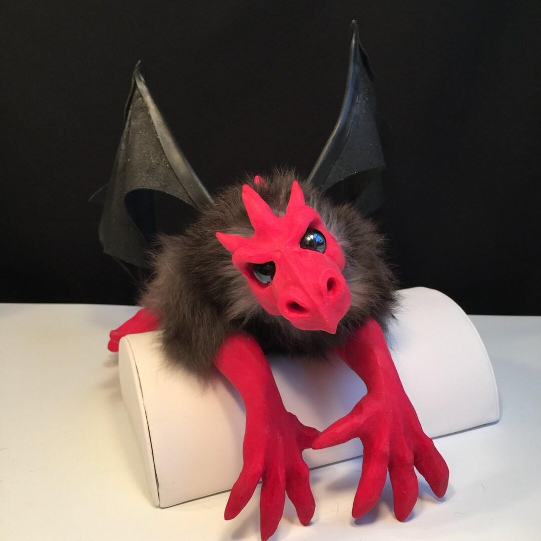 BABY DRAGON Shoulder Puppet Baby Dragon Toy Poseable Baby Dragon ...