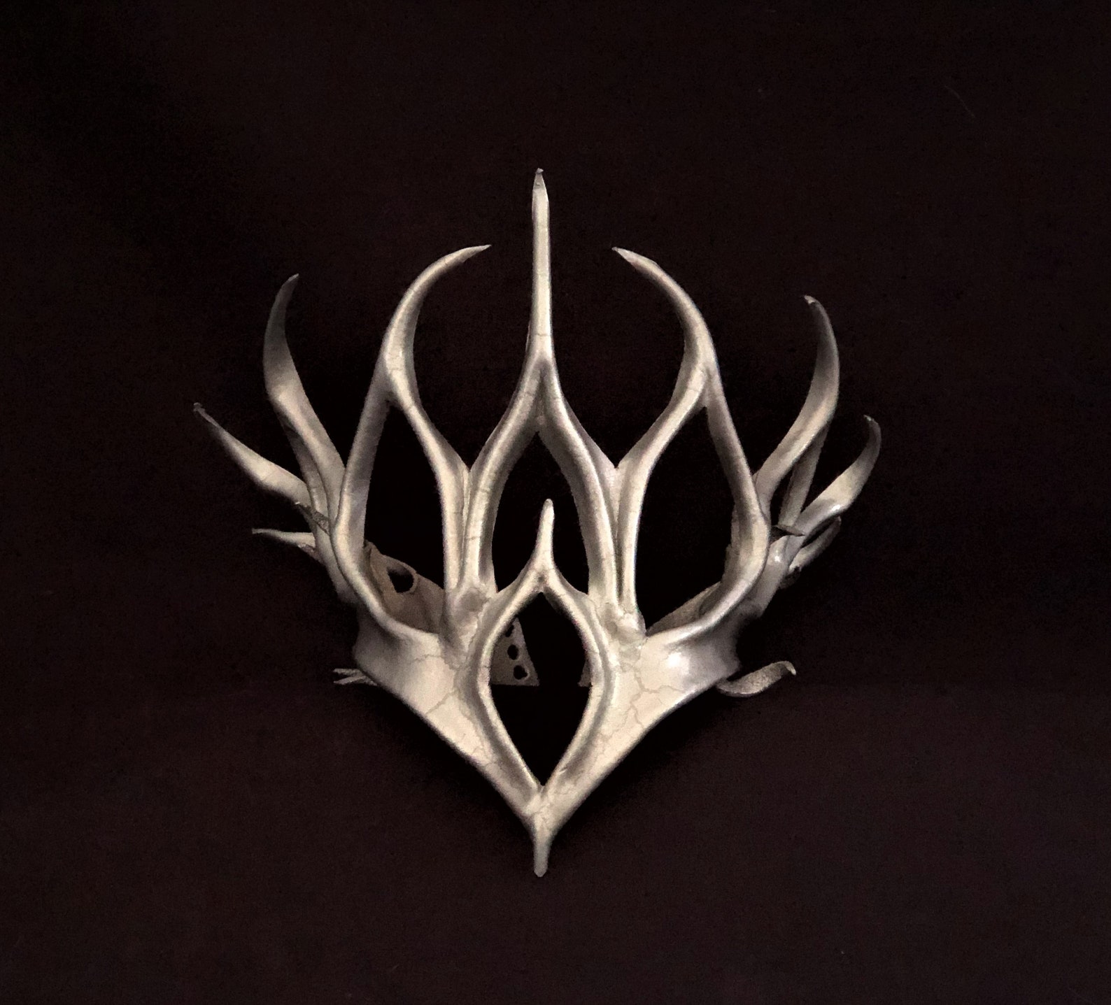 Silver Fantasy Cosplay Crown of Thorns Leather Headpiece * Elven Crown ...