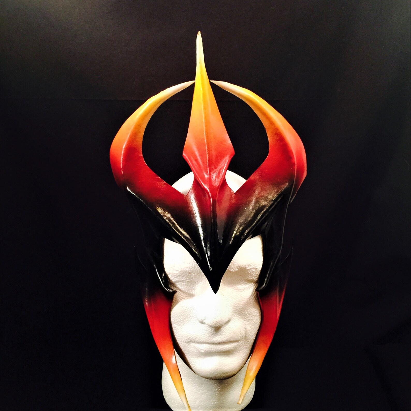Leather Diablo Cosplay HEADPIECE Leather Demon Mask Halloween - Etsy