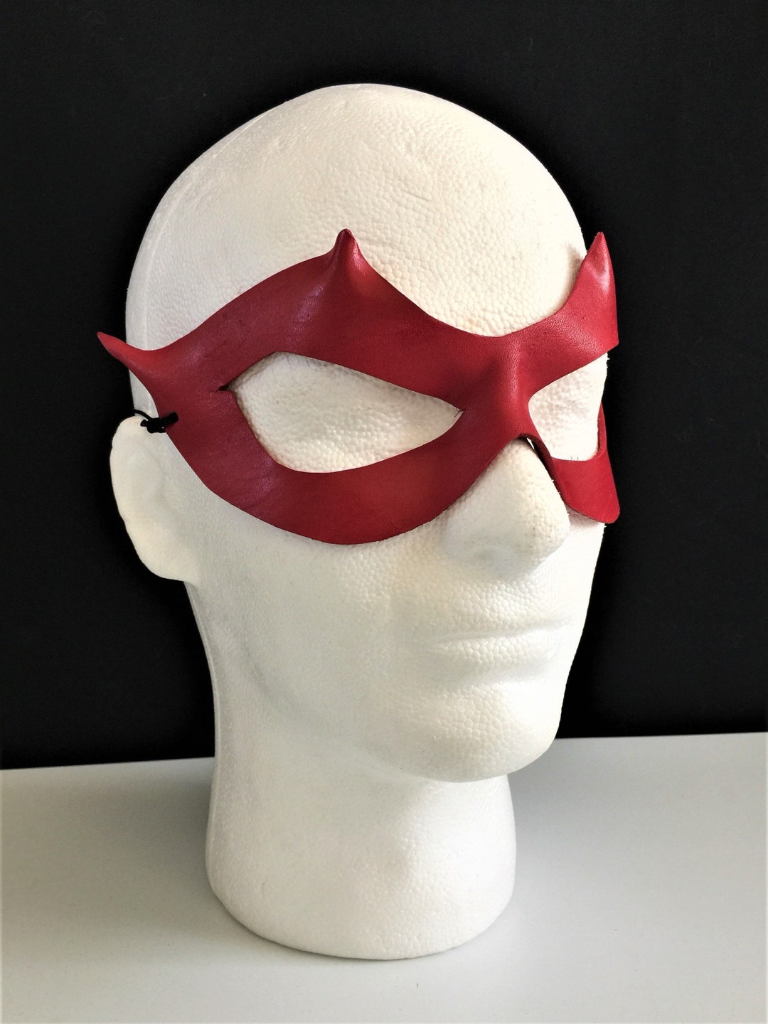 Red Leather Superhero Mask * Cosplay * Costume * Comicon * Superhero ...