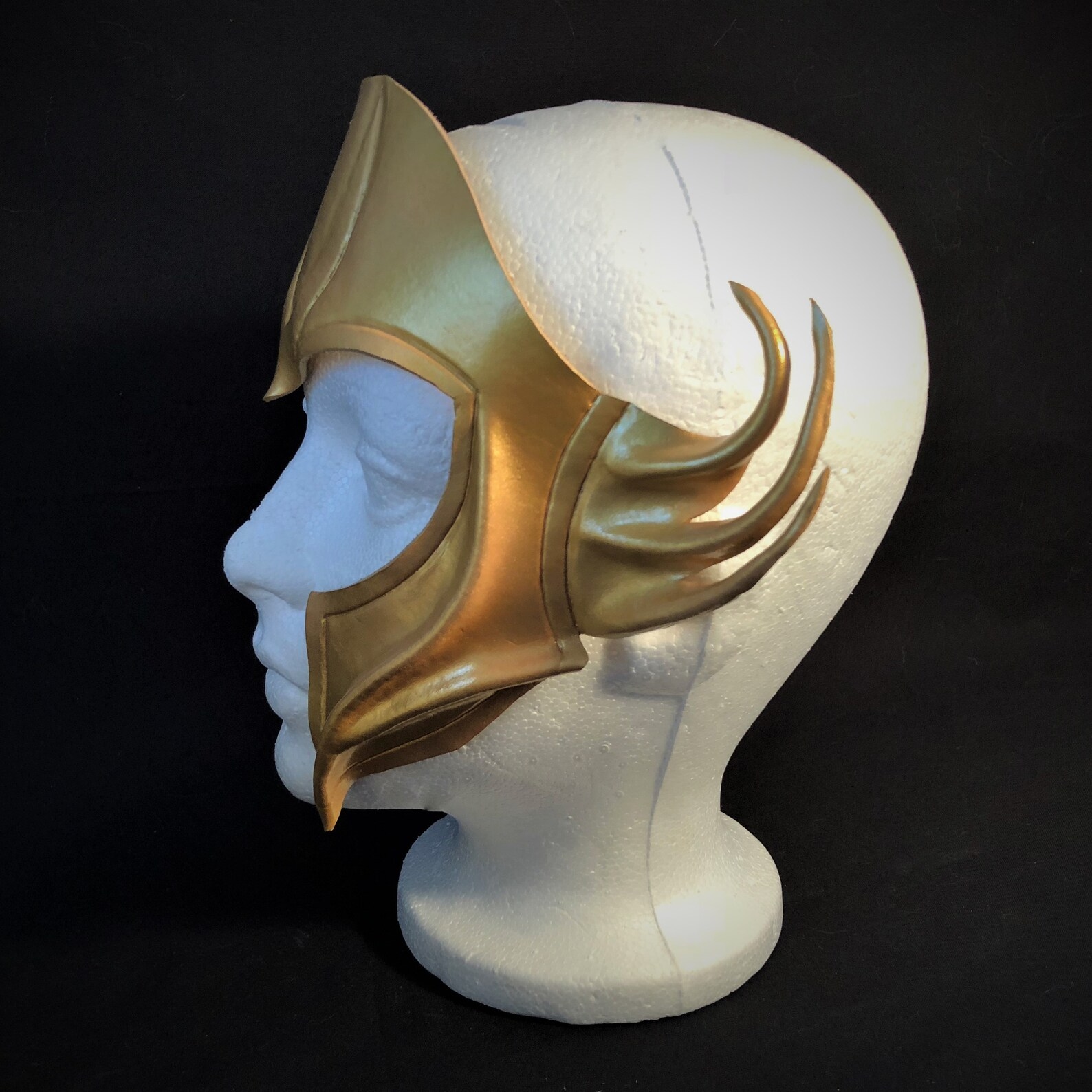 LARP Warrior Headpiece Armor, Leather SCA Soldier Headdress, Warrior ...