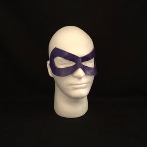 Purple Leather Mask Villian Cosplay Costume, Violet Color Costume ...