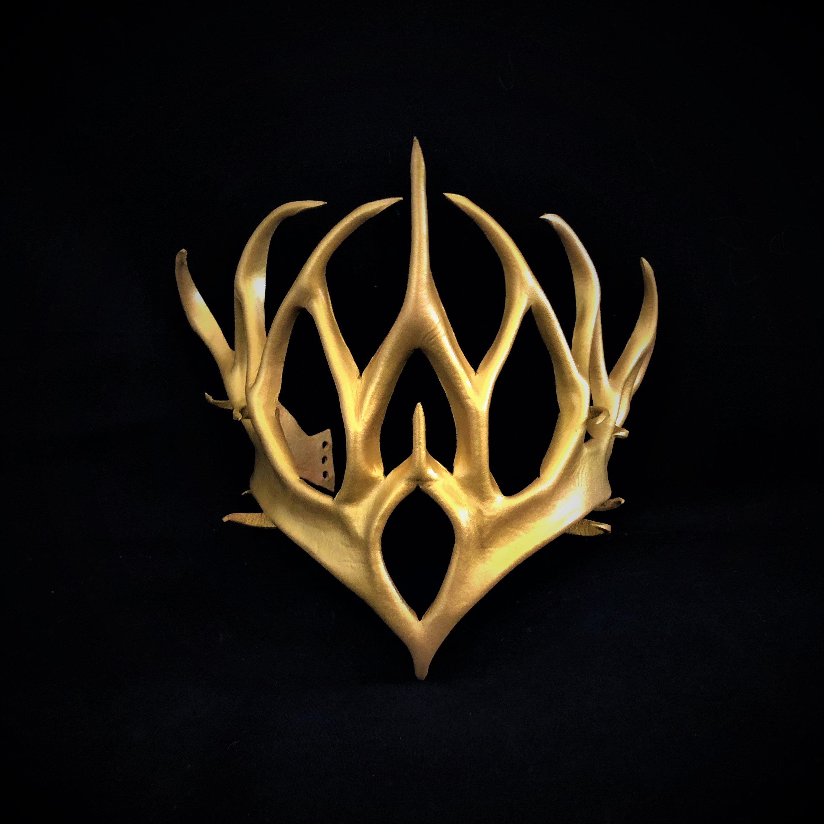 Fantasy Cosplay Crown of Thorns Leather Headpiece * Elven Crown Fairy ...