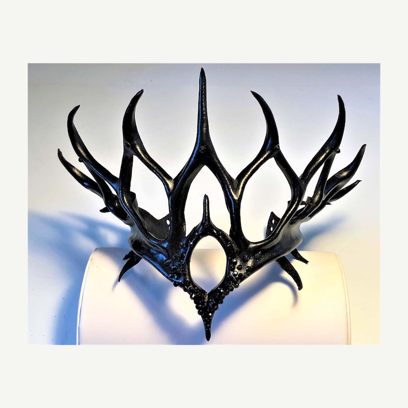 Evil Queen Leather Crown Stoned Headpiece of Thorns * Dark Fairy Queen ...