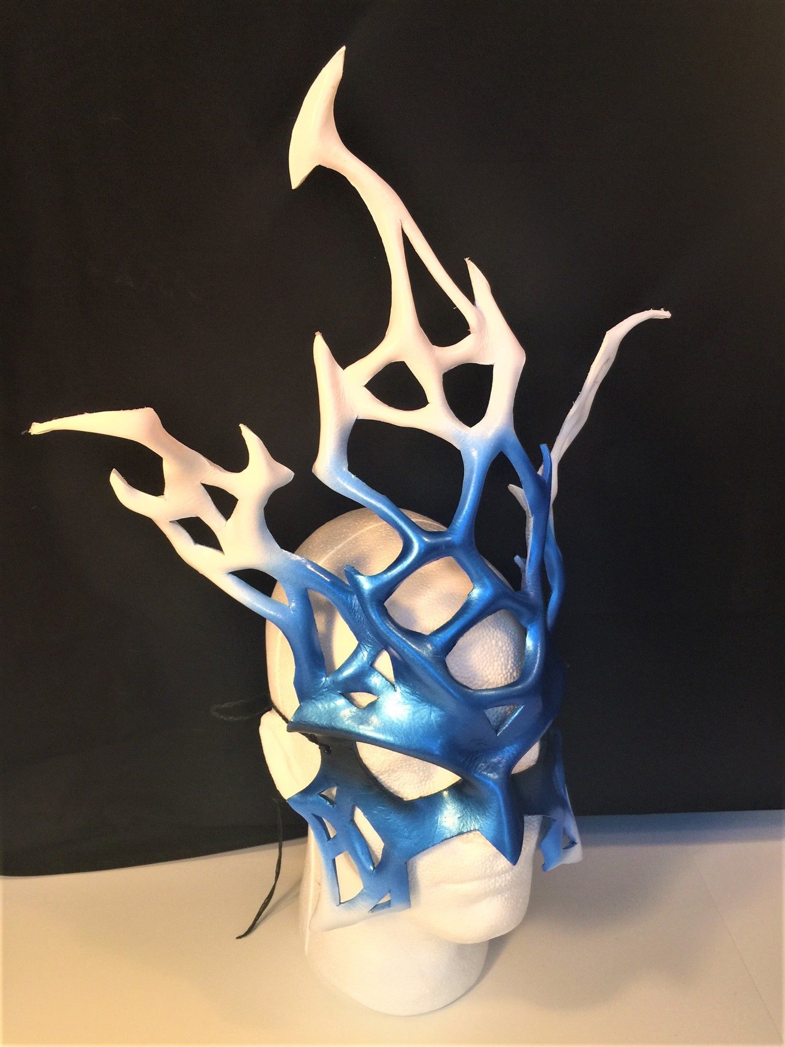 ICE QUEEN MASK / Snow Queen Headpiece Crown Ice Witch | Etsy