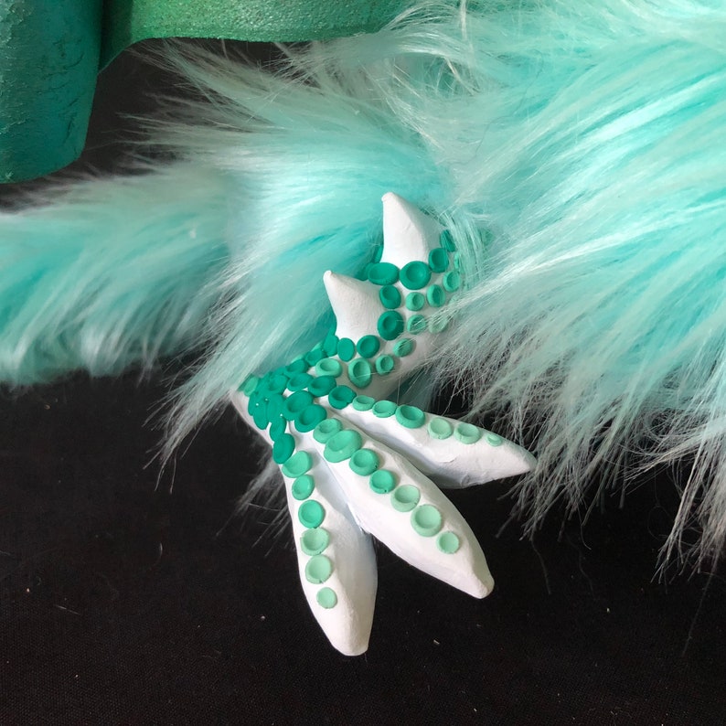 DRAGON PUPPET sea Foam2 Mythical Creature Doll - Etsy