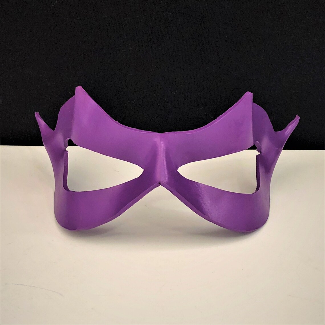 Leather Purple Mask Superhero Cosplay Mask Violet Villian - Etsy