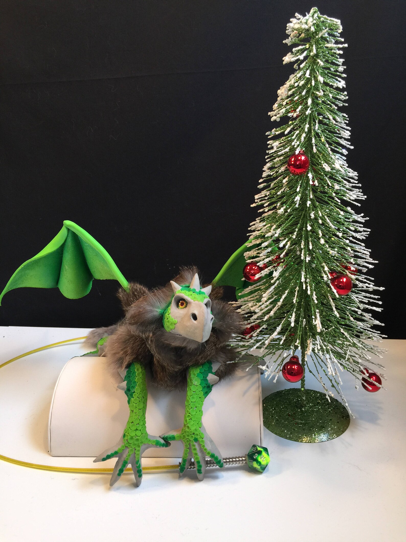 DRAGON Puppet Scaled Fantasy Sculpture Creature GREEN WINGS - Etsy