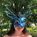Greek God Mask BLUE Leather Mask HYDRA Halloween Mask Masquerade ...