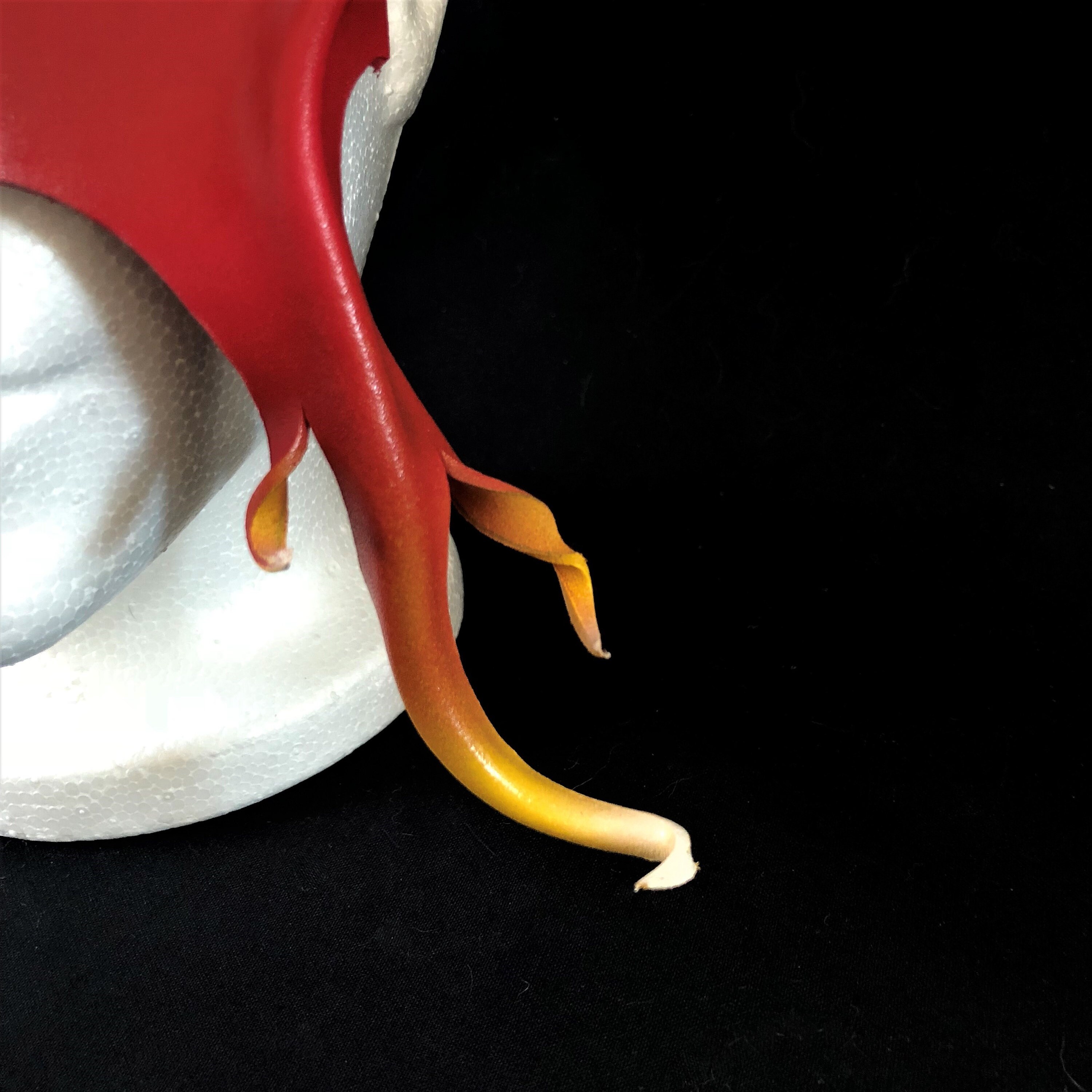 Flaming Fire Demon Mask Leather Carnival Mask Mardi Gras | Etsy