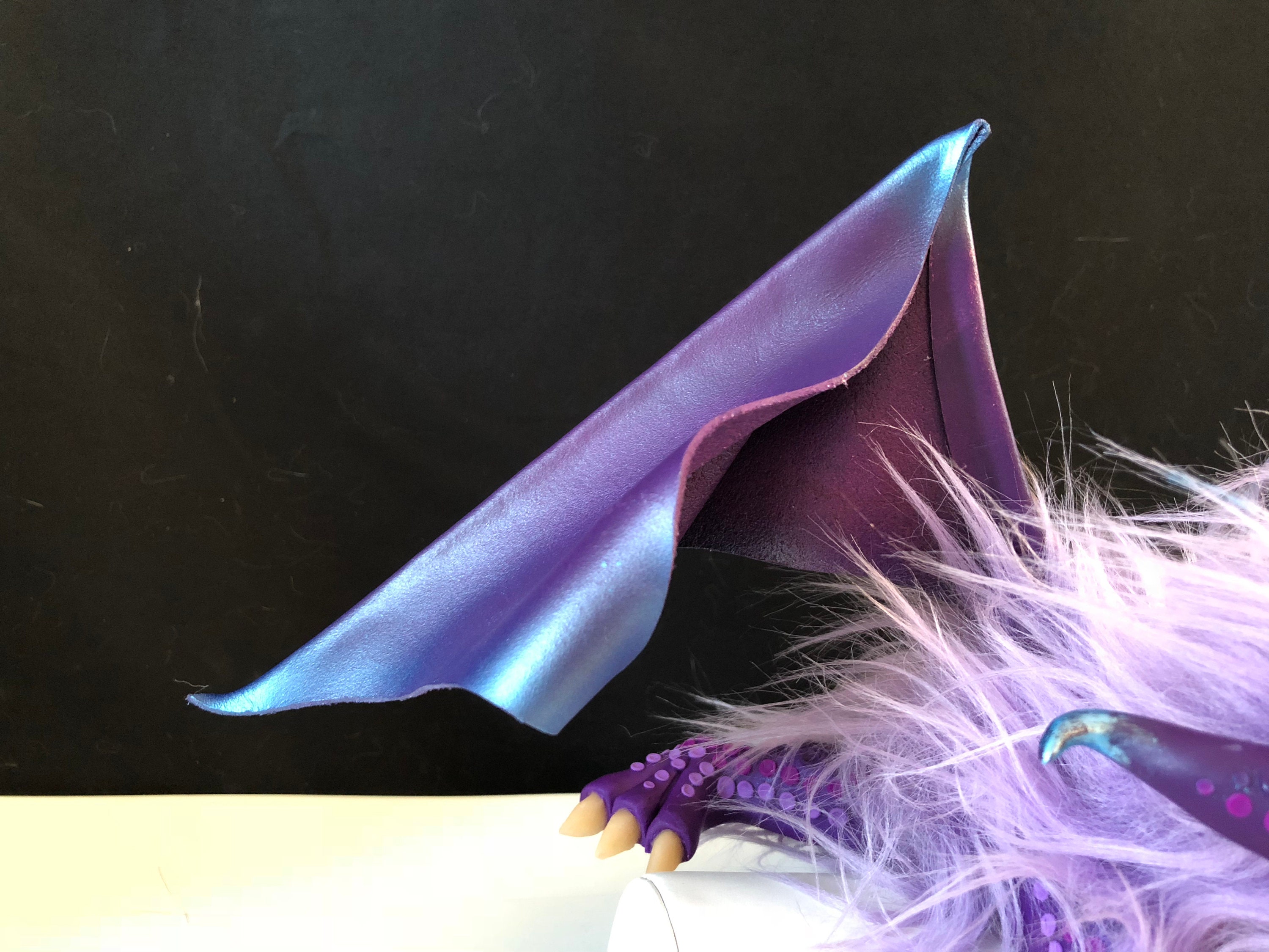 PREMIUM PURPLE DRAGON Puppet - Shoulder Puppet * Fantasy Creature ...
