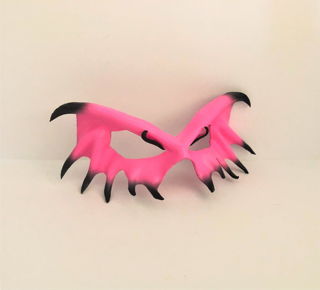 Leather Vampire Carnivale Mask, Pink Masquerade Mask, Masked Fantasy ...