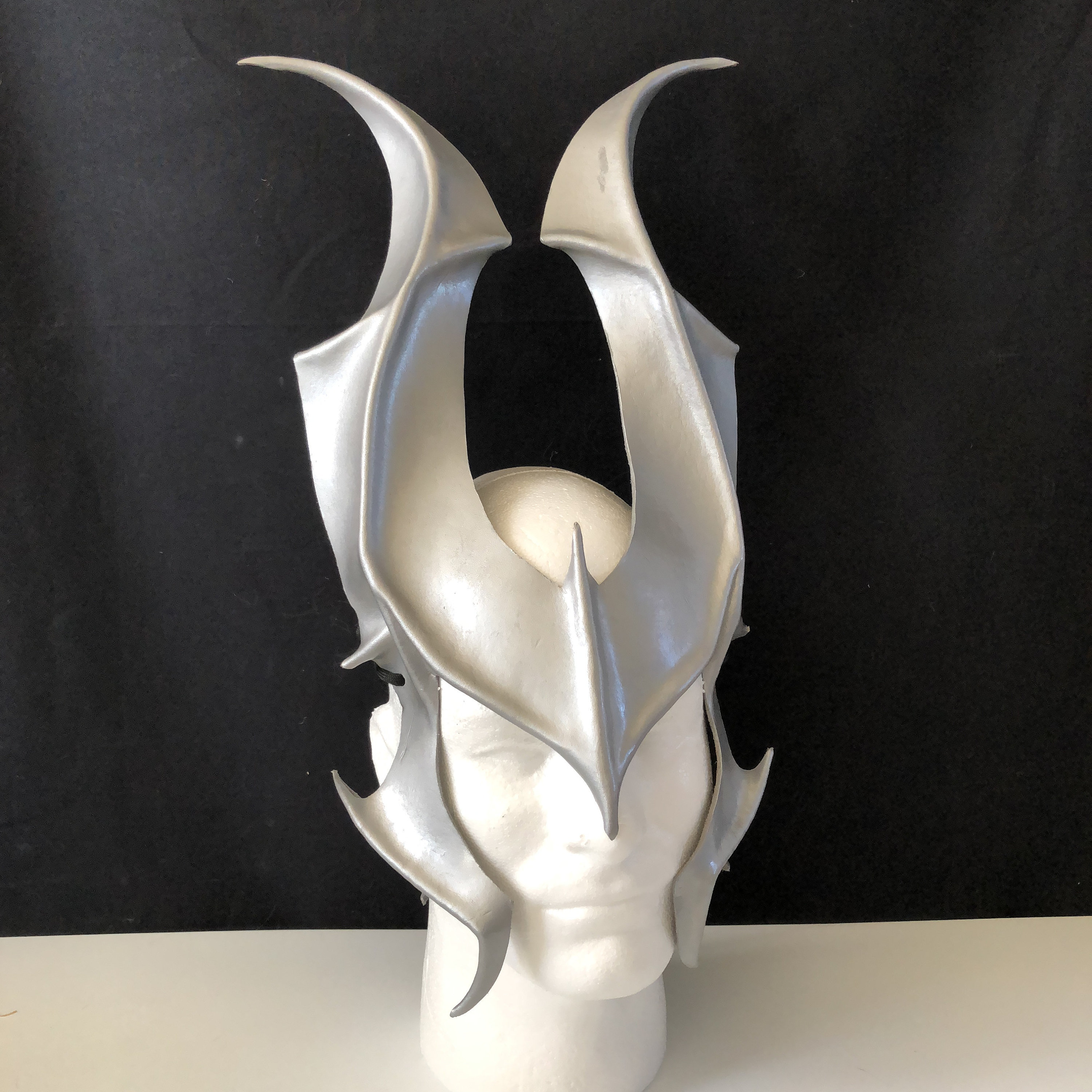 Tall Silver Cosplay Horns * Leather ELF WARRIOR Horns * FAIRY Cosplay ...