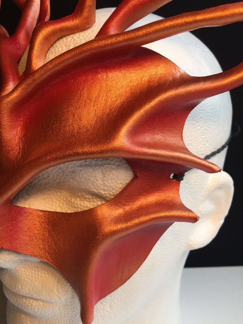 Greek God Mask HYDRA COPPER Bronze Halloween Mask Leather Mask | Etsy