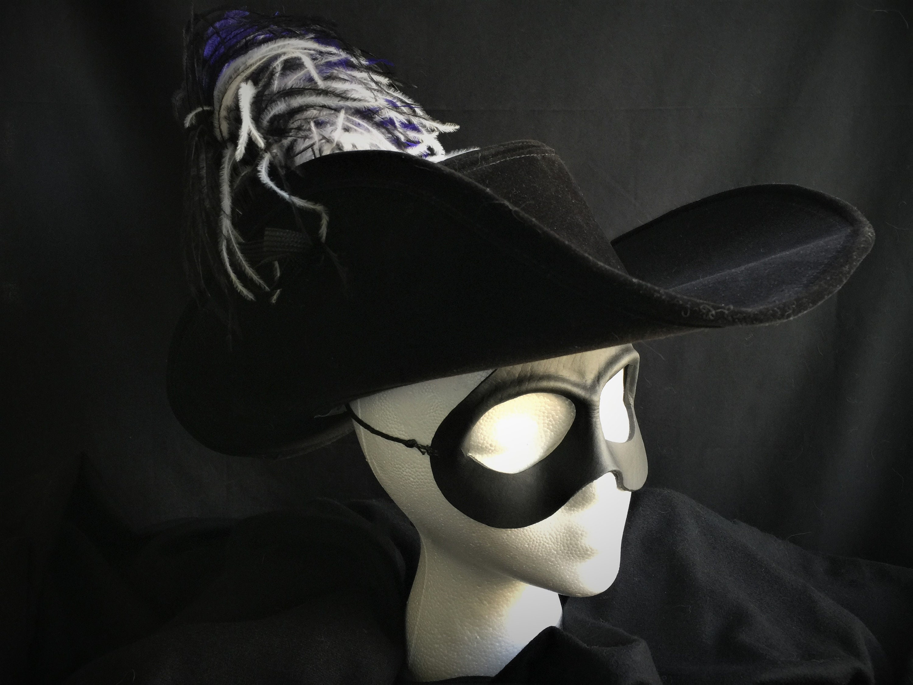 LONE RANGER Mask Black Leather Masquerade Mask Pirate Mask | Etsy