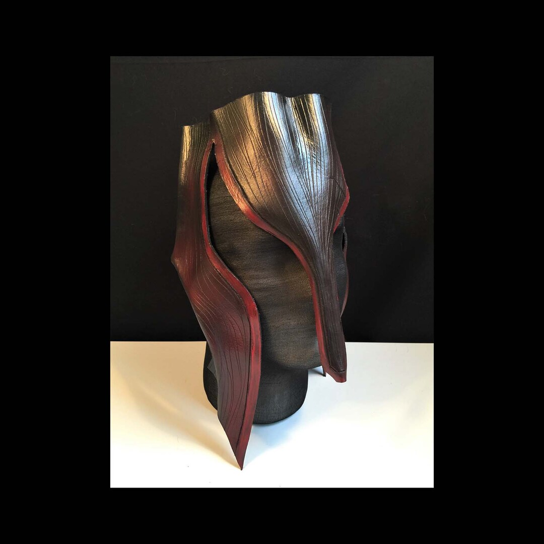 Leather LARP Helmet Warrior Helm Armor * Renaissance Faire Fantasy ...