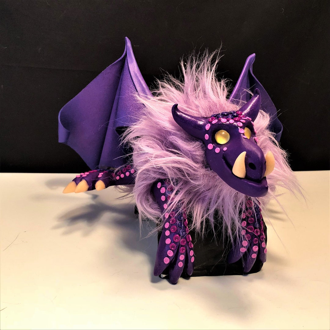 Shoulder Dragon Puppet Purple ADULT Dragon, Customizable Superhero ...