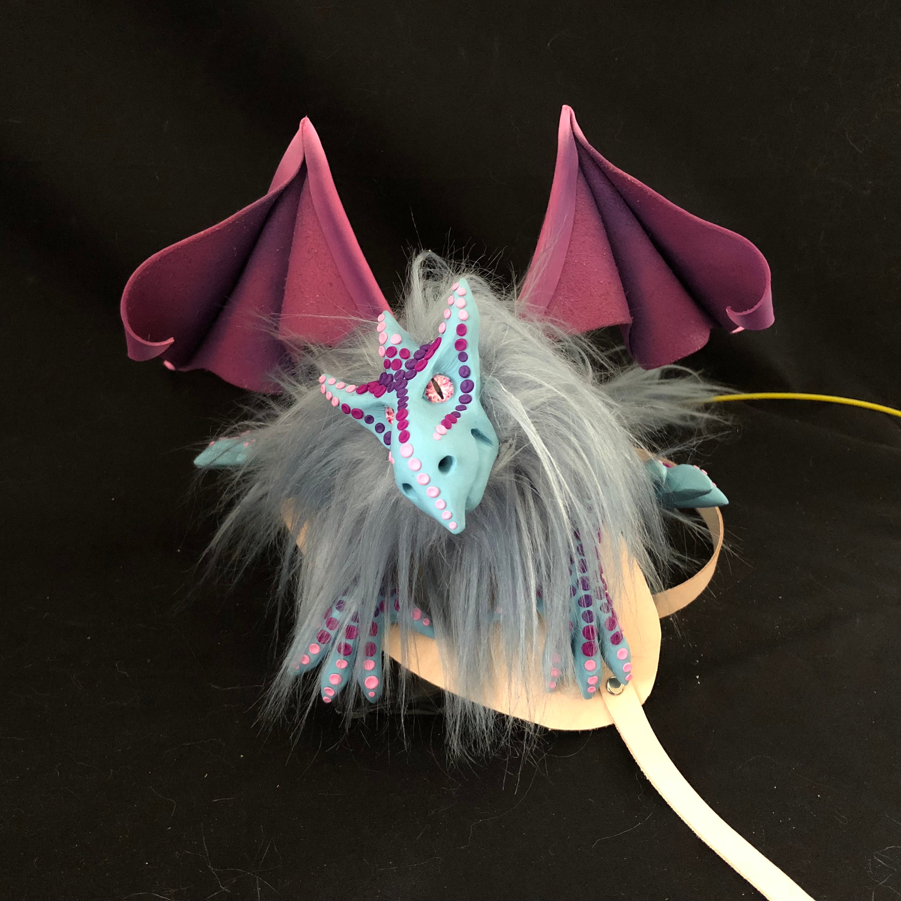 FURRY DRAGON Puppet GRAY Dragon Sculpture Mythical Creature | Etsy