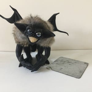 GOOFY BABY GOBLIN Brownie Puppet * Goblin Statue Fantasy Creature ...