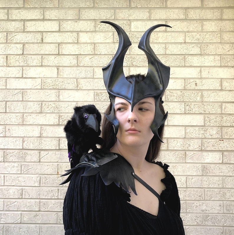 Raven Shoulder Puppet for Dark Fairy Cosplay Raven Companion Bird ...