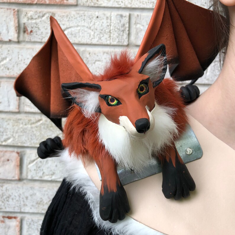 Fox Puppet & Mask PREMIUM BUNDLE Fox Mask Fur Harness and - Etsy
