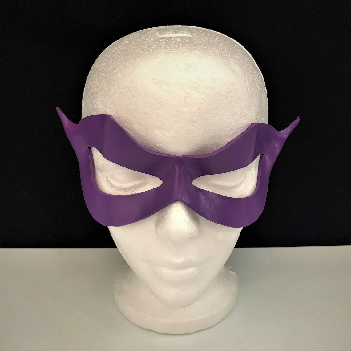 Leather Purple Mask Superhero Cosplay Mask Violet Villian - Etsy